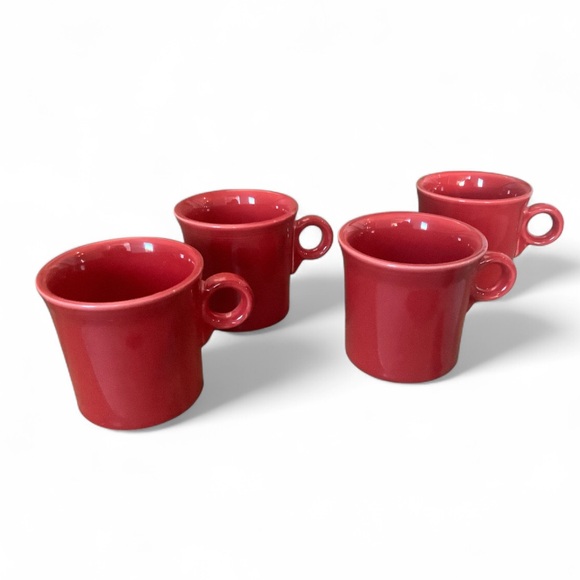 Fiestaware | Dining | Fiesta Fiestaware Coffeetea Mugs Scarlet Red ...